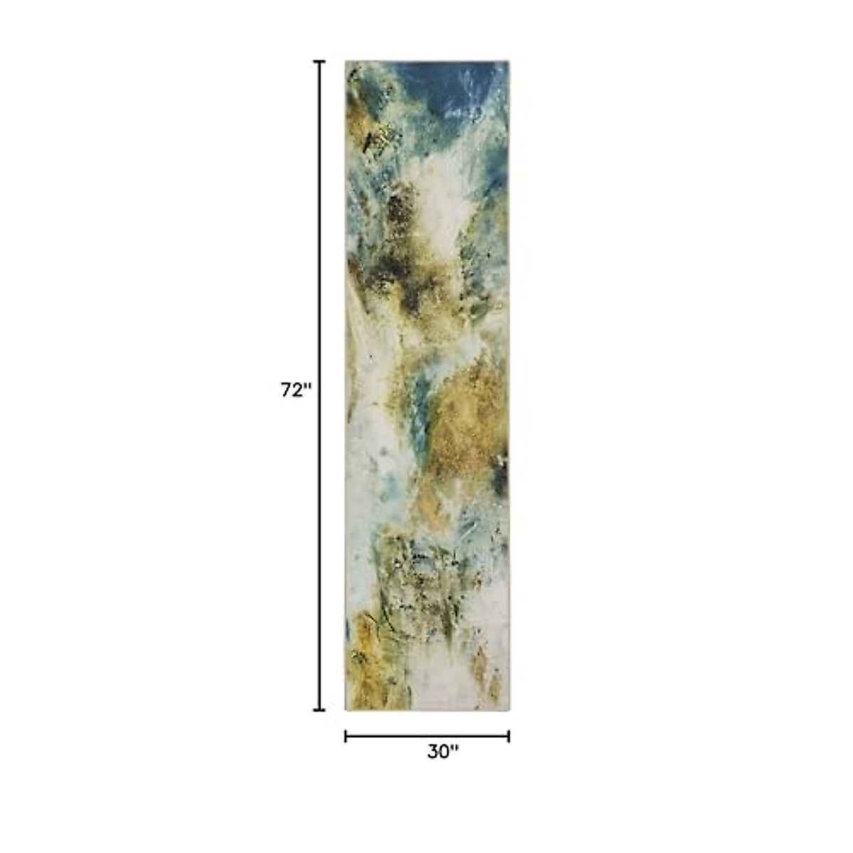 Mohawk Home Prismatic Shoreline Water Abstract (2' 5" X 6') Runner Rug