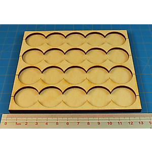 LITKO 5x4 Formation Rank Tray for 25mm Circle Bases