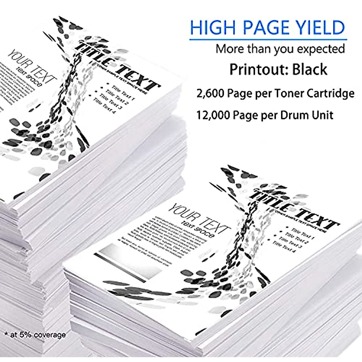 Cruxer Black Toner Cartridge + Drum Unit Replacement Set Compatible for Brother TN360 TN-360 DR360 DR-360 Used for HL-2140 HL-2170W MFC-7840W MFC-7340 MFC-7345N DCP-7040 Printer (1 Toner, 1 Drum)