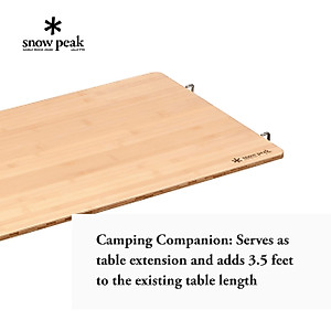 Snow Peak Iron Grill Bamboo Table, Long