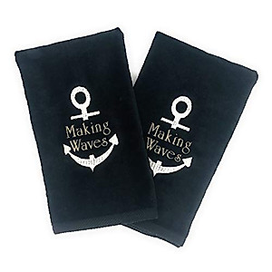 Personalized Nautical Hand Towel Set (2)
