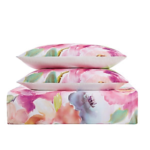 Christian Siriano NY Spring Flowers 3 Piece Full/Queen Duvet Cover Set