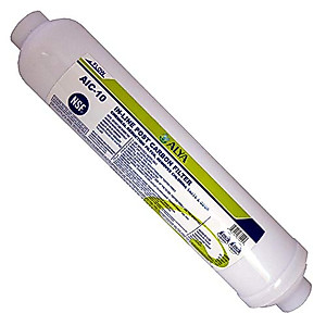LASCO 37-1821 Ice Maker Inline Filter with 1/4-Inch Compression Connection, 2-Inch x 10-Inch , White
