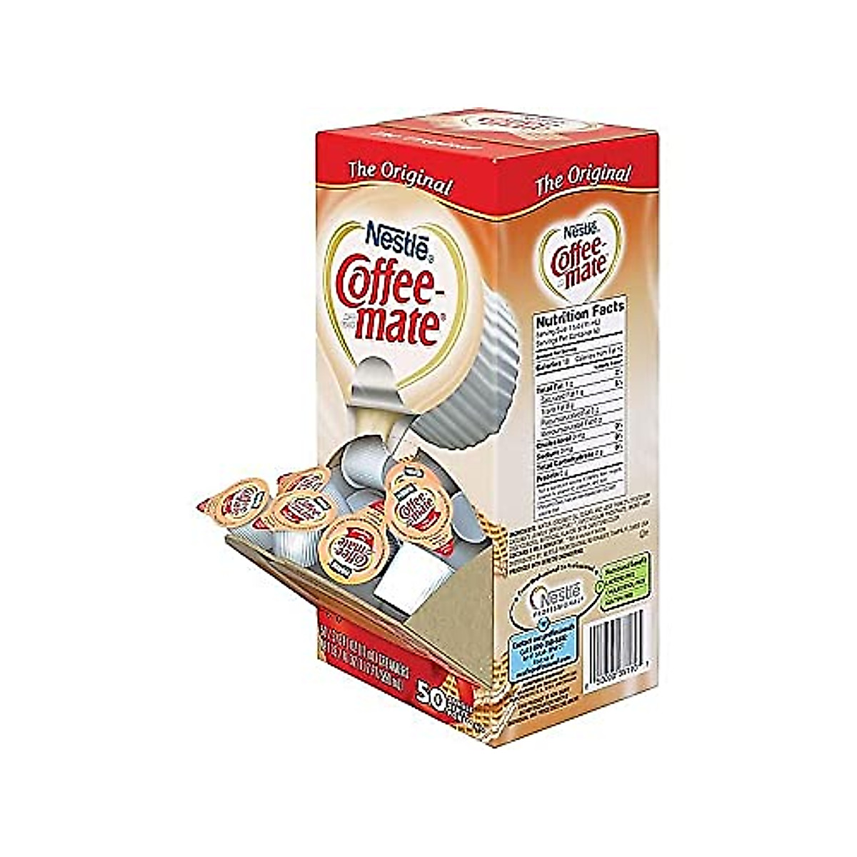 Nestle 35110 Coffee-Mate Original Flavor Creamer, Single Serve Portions, 50/Box
