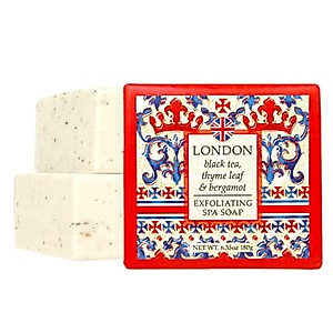 Greenwich Bay Destination Exfoliating Spa Soaps 7 Piece Set of 6.35 Ounce Bars - Travel to London, Kyoto, Tahiti, Paris, Fiji, Morocco, and Sicily without leaving your home!