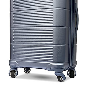 American Tourister Stratum 2.0 Expandable Hardside Luggage with Spinner Wheels, 24" SPINNER, Slate Blue