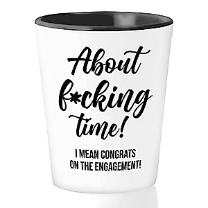 Bubble Hugs Proposal Shot Glass 1.5oz - Crazy Btch My Bridesman - Gay Wedding Day Gay Best Friend Request Gay Marriage Brother