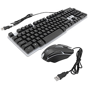 2 Sets Wired Keyboard and Mouse Gaming Keyboard Mouse Ergonomic Keyboard Mouse Computer Keyboard Backlit Keyboard Computer Accessories Keyboard Mouse for Gamer Ergonomic Mouse