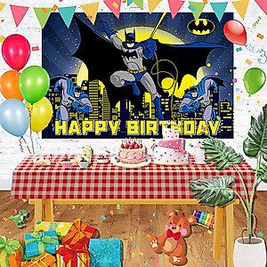 Hero Backdrop for Birthday Party Decorations Blue Background for Baby Shower Party Cake Table Decorations Supplies Superhero Theme Banner 5x3ft