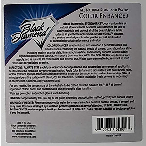 Product Image Black Diamond Stoneworks Wet Look Natural Stone Sealer Trial Size and Color Enhancer Sealer for All-Natural Stone and Pavers.Trial Size