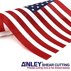 ANLEY USA Deluxe Desk Flag Set - 6 x 4 inch Miniature American US Desktop Flag with 12" Solid Pole - Vivid Color and Fade Resistant - Black Base and Spear Top