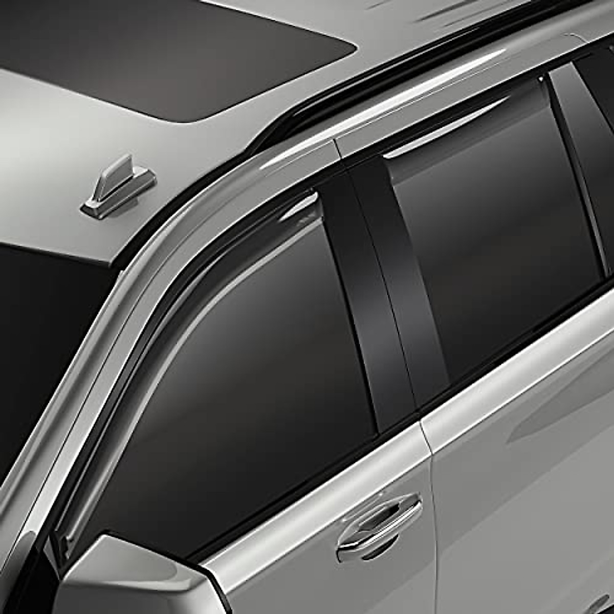 Auto Ventshade [AVS] In-Channel Ventvisor / Rain Guards | Smoke Color, 4 pc | 194415 | Fits 2007 - 2014 Cadillac Escalade