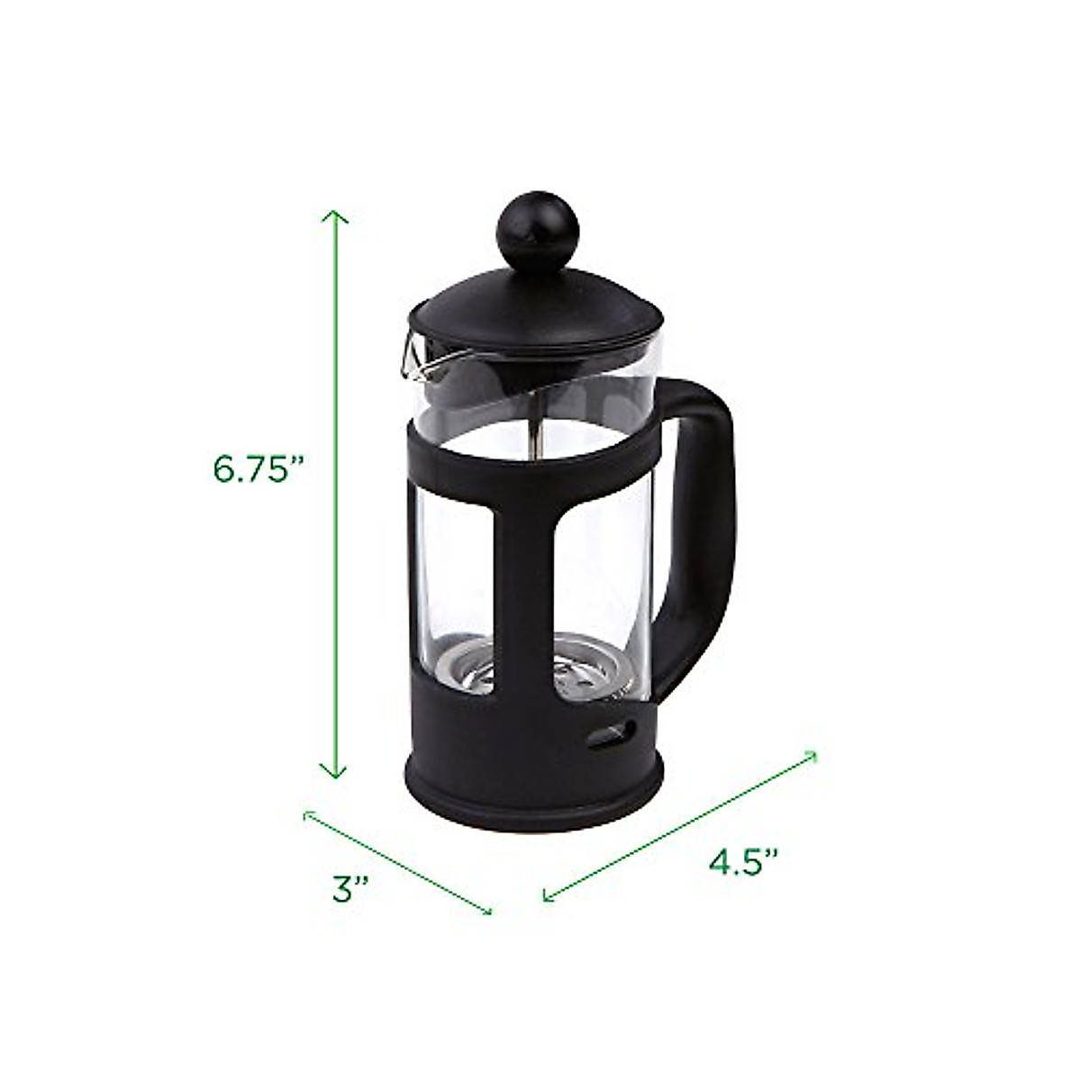 Mind Reader French Press Coffee & Tea Maker 27 oz, Glass