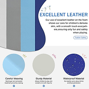 Climbing Toys for Toddlers 1-3, Indoor Corner Climber Soft Play Equipment, Colorful Climb and Crawl Activity Playset, Motor Skills Early Development Foam Blocks for Toddlers and Kids, Blue