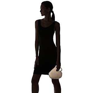 Jessica McClintock womens Staci Mesh Wristlet Pouch Evening Handbag, Light Gold, One Size US