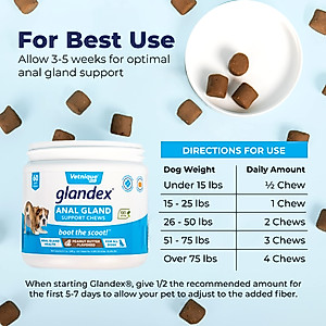 Vetnique Labs Glandex Anal Gland Medicated Spray for Dogs & Cats (4oz) & Glandex Anal Gland Support Chews 60ct Bundle Dog Anti-Itch Spray for Dogs, Anal Gland Dog Treats with Probiotics