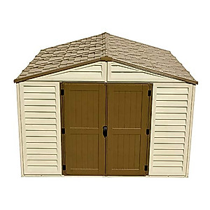 WoodBridge Plus 10 ft. x 10 ft. Vinyl Outdoor Garden Storage Shed