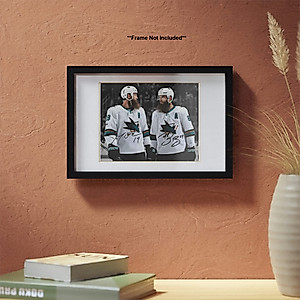 Ikonic Fotohaus Joe Thornton Brent Burns Signed Photo Autograph Print Wall Art Home Decor