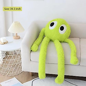 INSTITIZER Octopus Stuffed Animals, Long Legs Octopus Giant Toy, 39.3in Soft Octopus Plush Stuffed Ocean Animals Throw Pillow for Kids Girls Boys Adults Birthday