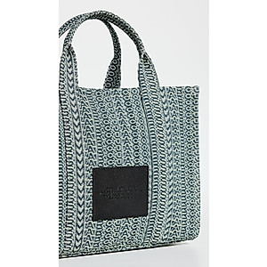 Marc Jacobs Women's The Medium Tote, Sun Faded Denim, Green, Graphic, One Size