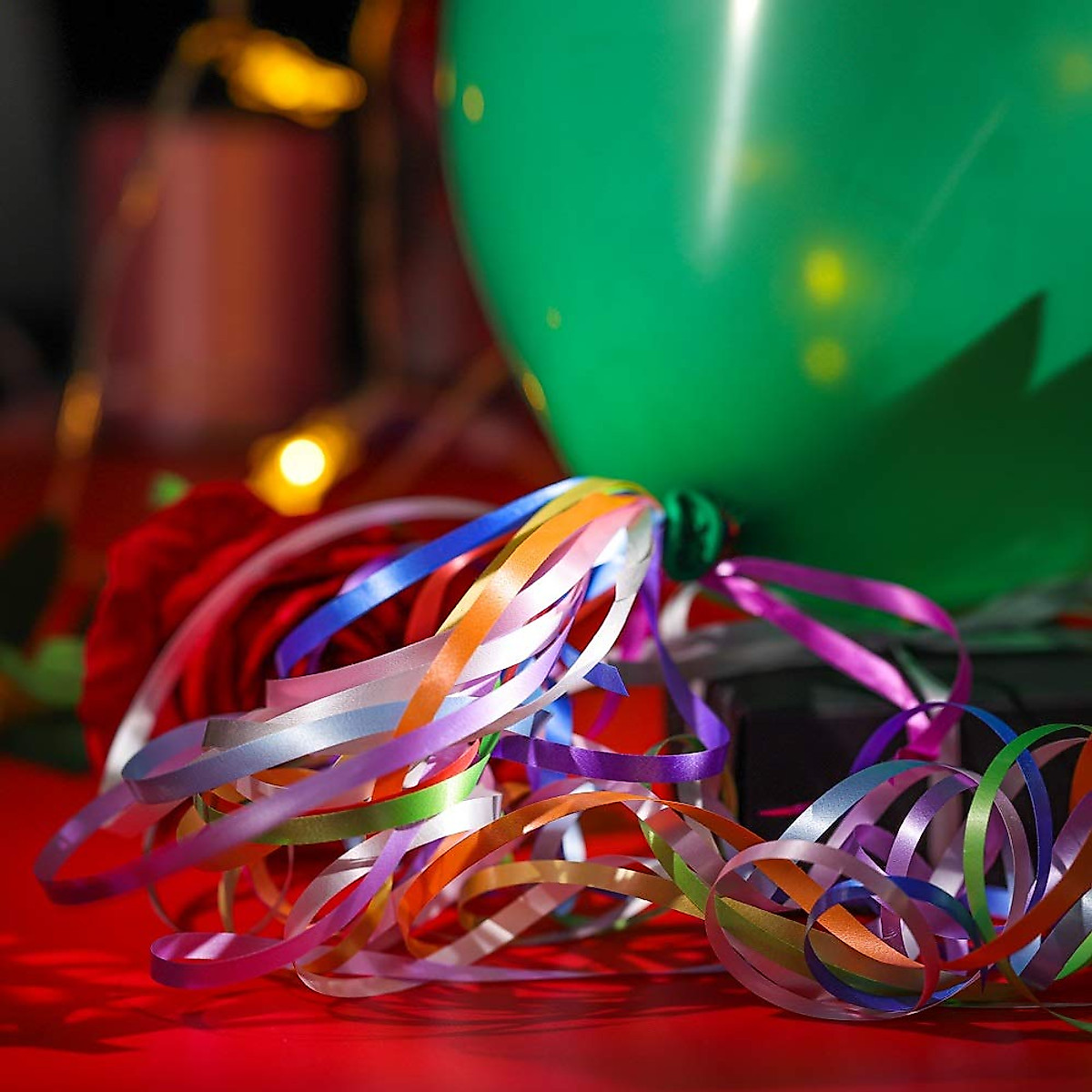 Molshine 3/16 inch x 500Yards (250yd/roll) Smooth Balloon Ribbon, Crimped Curling Balloon String Roll for DIY Holiday Venue Party Wedding Decoration, Gift Packaging -2Pack