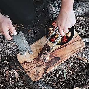 Fab Slabs Natural Wood Camphor Laurel Medium Cutting Board for Kitchen