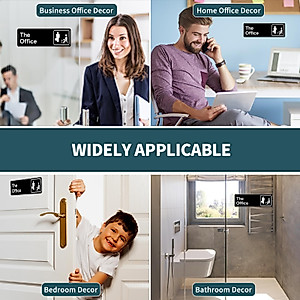 The Office Sign, Main Official Self Adhesive Sign for Door or Wall 9 X 3 Inch Quick and Easy Installation Premium Acrylic Design for Your Home Office / Business, Great Gift for Fans of The Office