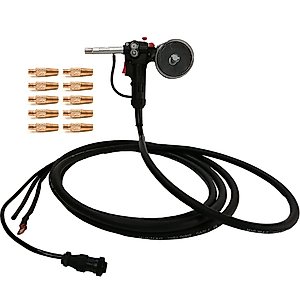 PreAsion Aluminum Spool Gun Fit Miller210 Spoolmate 3035 5M(16ft) Cable DC24V Welding Tool Welding Machine AccessoriesNot Original