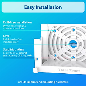 TotalMount for Nintendo Switch – Mounts Nintendo Switch on Wall Near TV – Compatible with OLED and Regular Nintendo Switch Models (Premium White)
