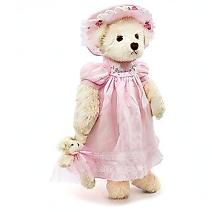 oitscute Teddy Bears Baby Cute Soft Plush Stuffed Animal Toy for Girl Women 16" (Pink Lace)