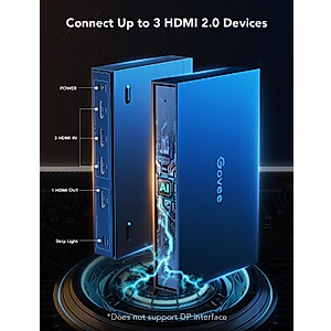 Govee RGBIC 3D Wall Light Glide, AI Sync Box with Monitor Backlight