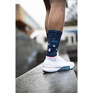 Under Armour Adult Unrivaled Novelty Crew Socks, 1-Pair , Black/Asst , Large