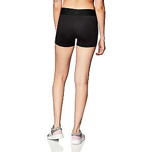 adidas Women's Alphaskin Volleyball 4-Inch Short Tights Black/White S5