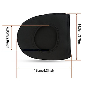 1 Pair Windproof Half Shoecover, Winter Toe Warmers Cycling Overshoes Protectors Thermal Cycling Shoe Covers for Mountain Road