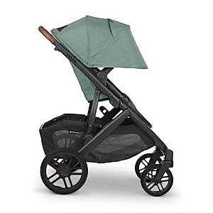 Vista V2 Stroller - Gwen (Green Melange/Carbon/Saddle Leather) + MESA V2 Infant Car Seat - Jake (Charcoal)