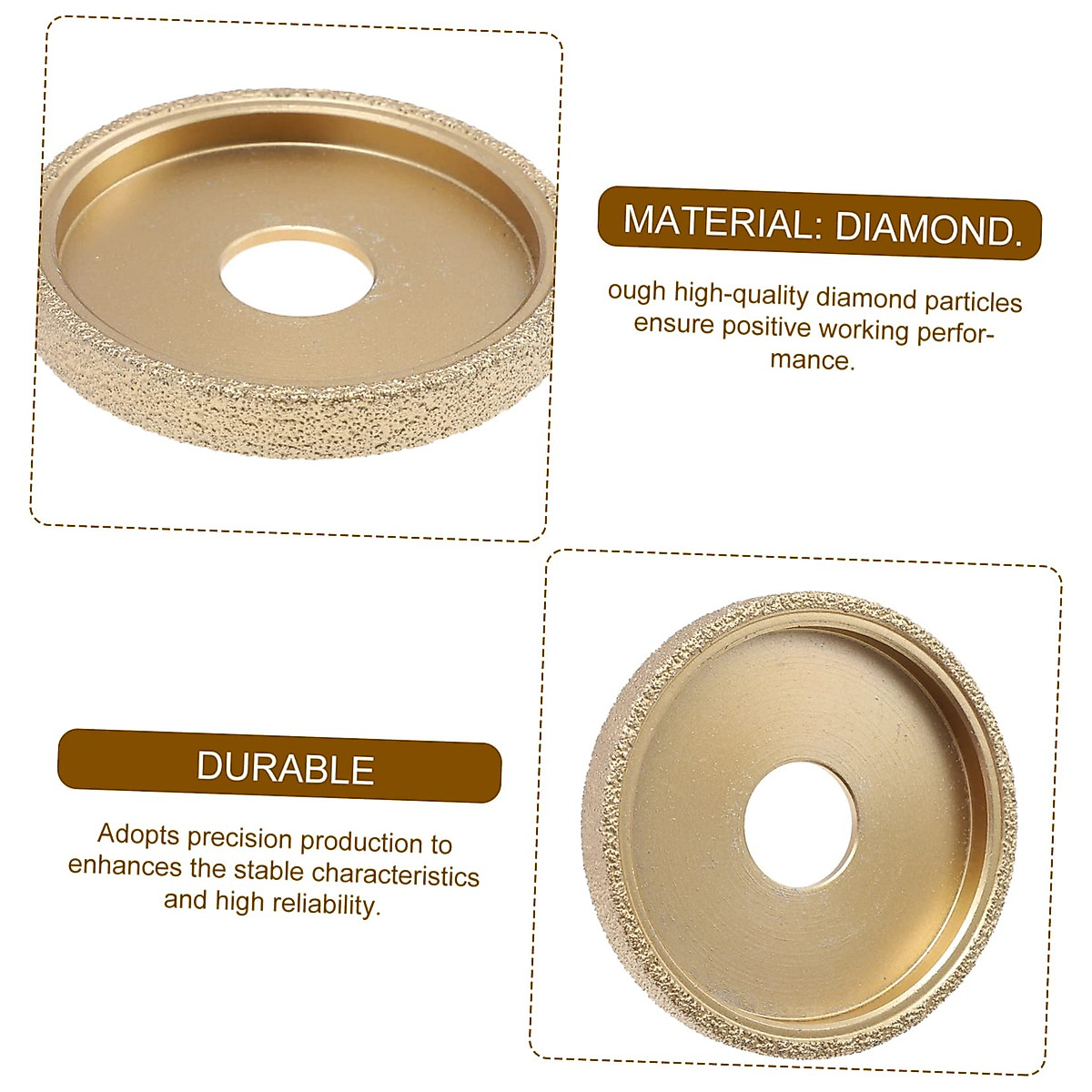 DOITOOL 1pc Diamond Grinding Wheel Cut Off Wheel Aggressive Cutting Diamond Cutoff Angle Disc Wheels Grinding Wheel Disc Cutting Discs Cut Off Disc France Sector