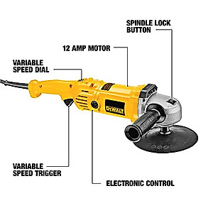 DEWALT Variable Speed Polisher, 7-Inch to 9-Inch (DWP849), Medium, Multi
