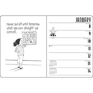 Mary EngelDark 12-Month 2024 Monthly/Weekly Planner Calendar