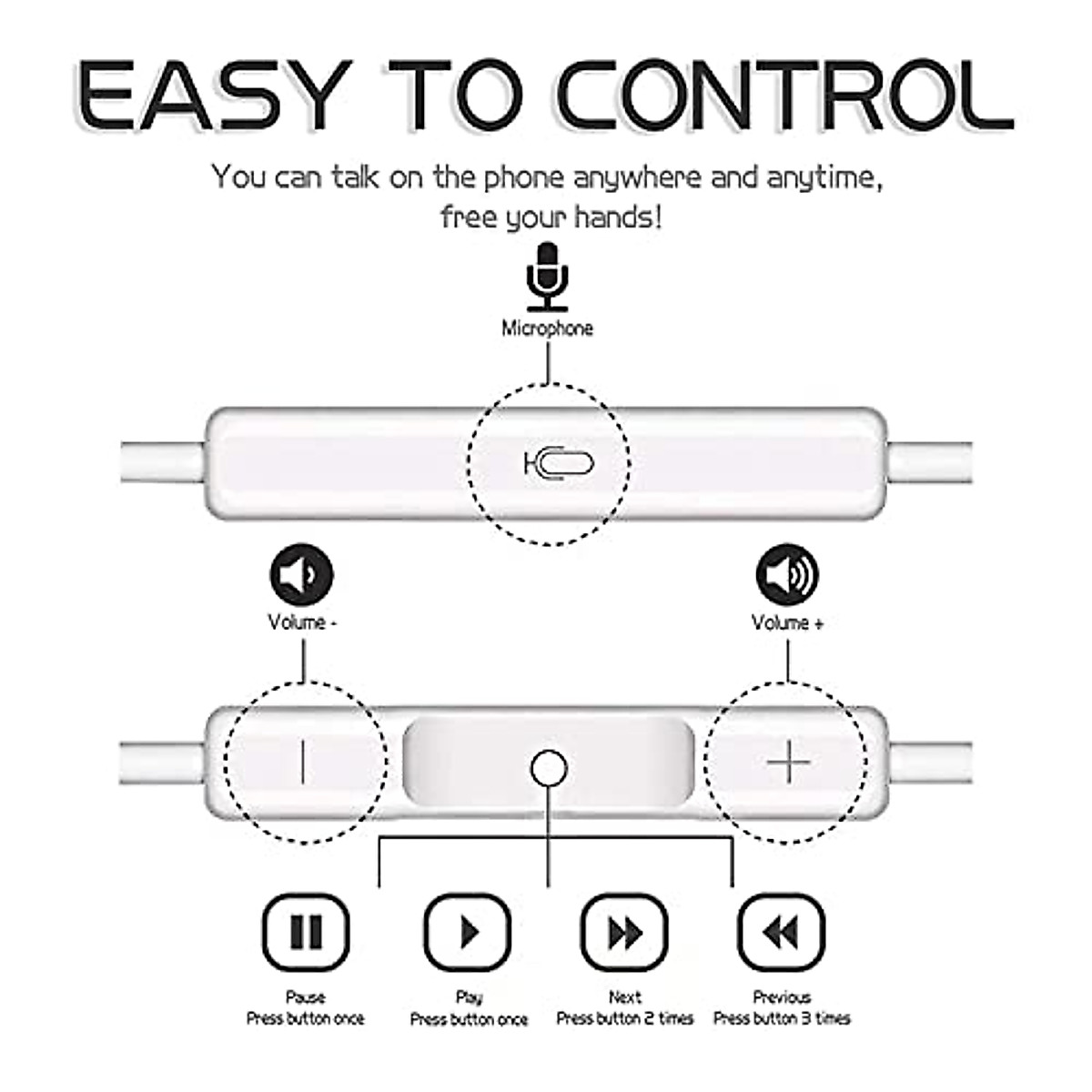 2 Pack Light^ing Wired Earbuds Headphones Earphone Built-in Microphone & Volume Control Compatible with iPhone 14/13/12/11 Pro Max Xs/XR/X/7/8 Plus