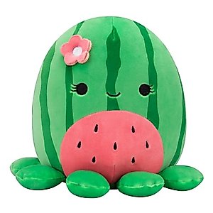 Squishmallows Original 8-Inch Marcella Watermelon Octopus - Official Jazwares Plush