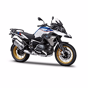 Maisto BMW R 1250 GS Motorbike 1:12 Scale Die-Cast Collectible, Assorted Designs and Colours