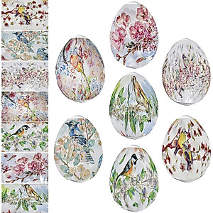 Diximus Ukrainian Easter Egg Wraps – Pysanka Egg Pysanky Supplies - Thermo Heat Shrink Sleeves - Easter Egg Decorating Kit - for 7 Easter Eggs - Watercolor