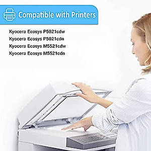 LAIPENG Compatible Toner Cartridge TK-5232 TK5232 TK-5232K Black 2600 Pages for Kyocera ECOSYS P5021 P5021cdn P5021cdw M5521 M5521cdn M5521cdw Laser Printers （ 2 Pack, Black x 2 ）