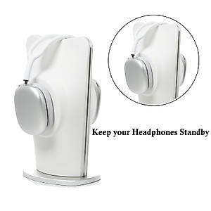 Delta stand.Headphone Stand.Quality Materials.White.