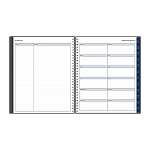 Blue Sky 2023 Monthly Planner, January - December, 8" x 10", Flexible Cover, Wirebound, Passages (142074)
