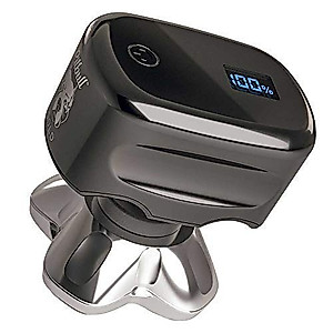 Skull Shaver Pitbull Gold PRO Head Shaver for Men,Wet/Dry 4 Razor Hair Trimmer with US USB Adapter & Charging Cable,4D Rechargeable Rotary Shaver with Lithium-Ion Battery, Water Resistant Grooming Kit