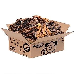 ValueBull Lamb Lung Sticks, Premium 2 Pounds Bulk Pack - All Natural Dog Chews, Grass-Fed, Single Ingredient