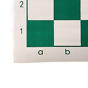 KASCLINO Tournament Chess Mat, PU Leather Tournament Roll Up Chess Board, Chess Rollable Chessboard, Lightweight & Non Slip, Chess Mat for Kids and Adults(Size:34.5cm)