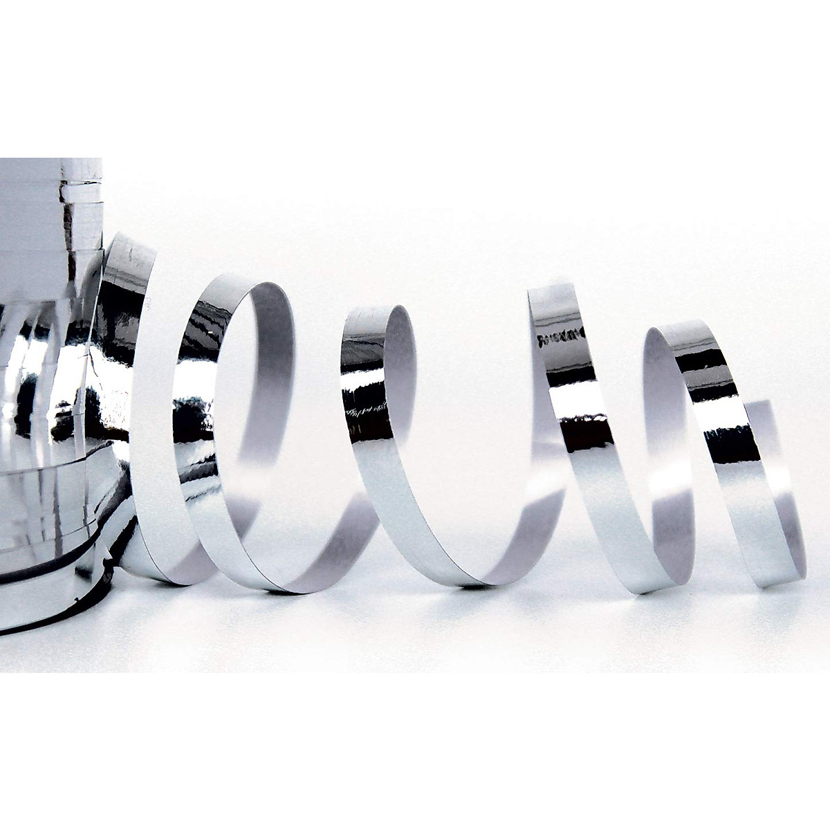 Xmas Ribbon - Christmas Ribbon Set of 4 Rolls Silver Red Green Gold Curling Ribbons Thin for Holiday Wrapping & Decoration