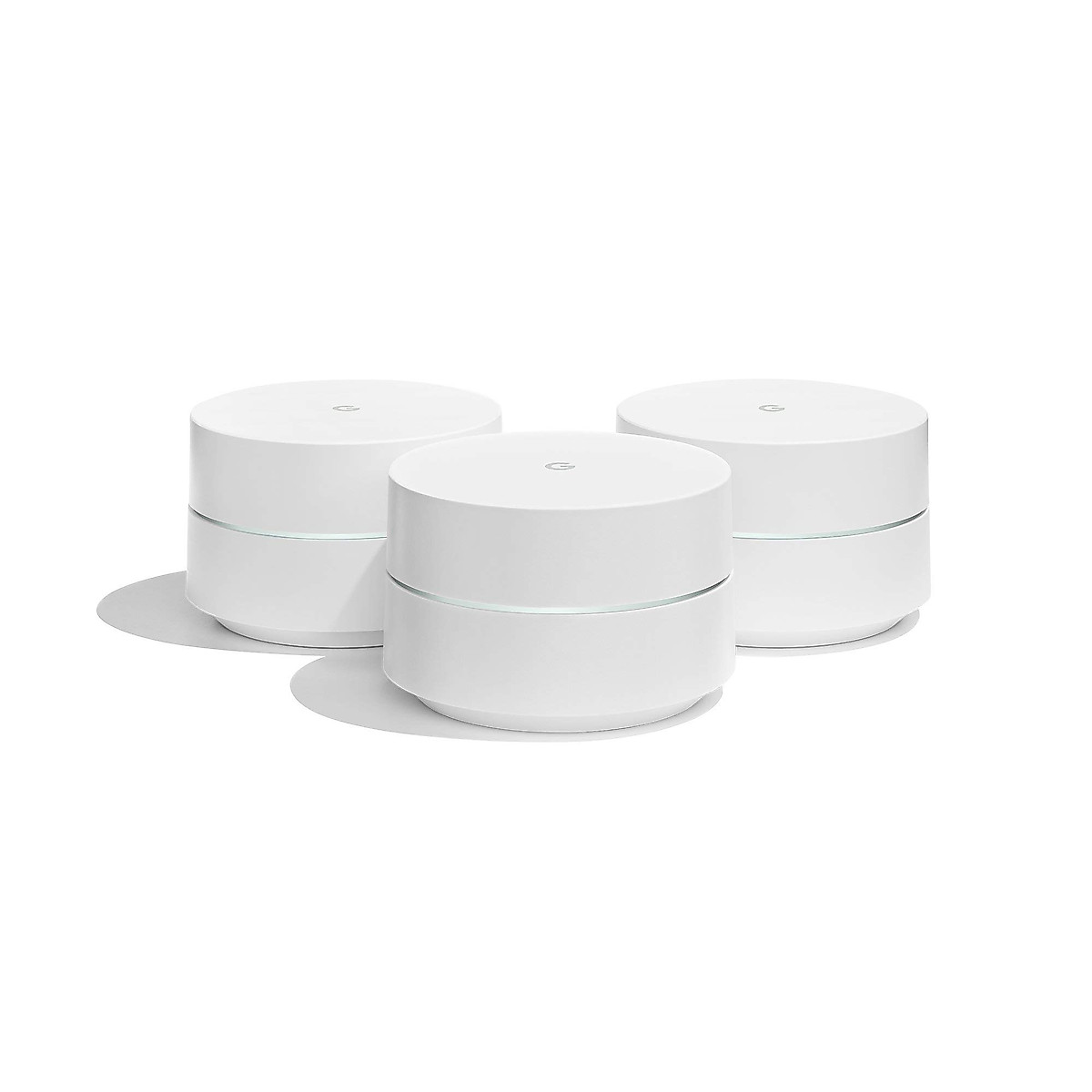 Google WiFi System, 3-Pack - Router Replacement for Whole Home Coverage (NLS-1304-25) (Renewed)